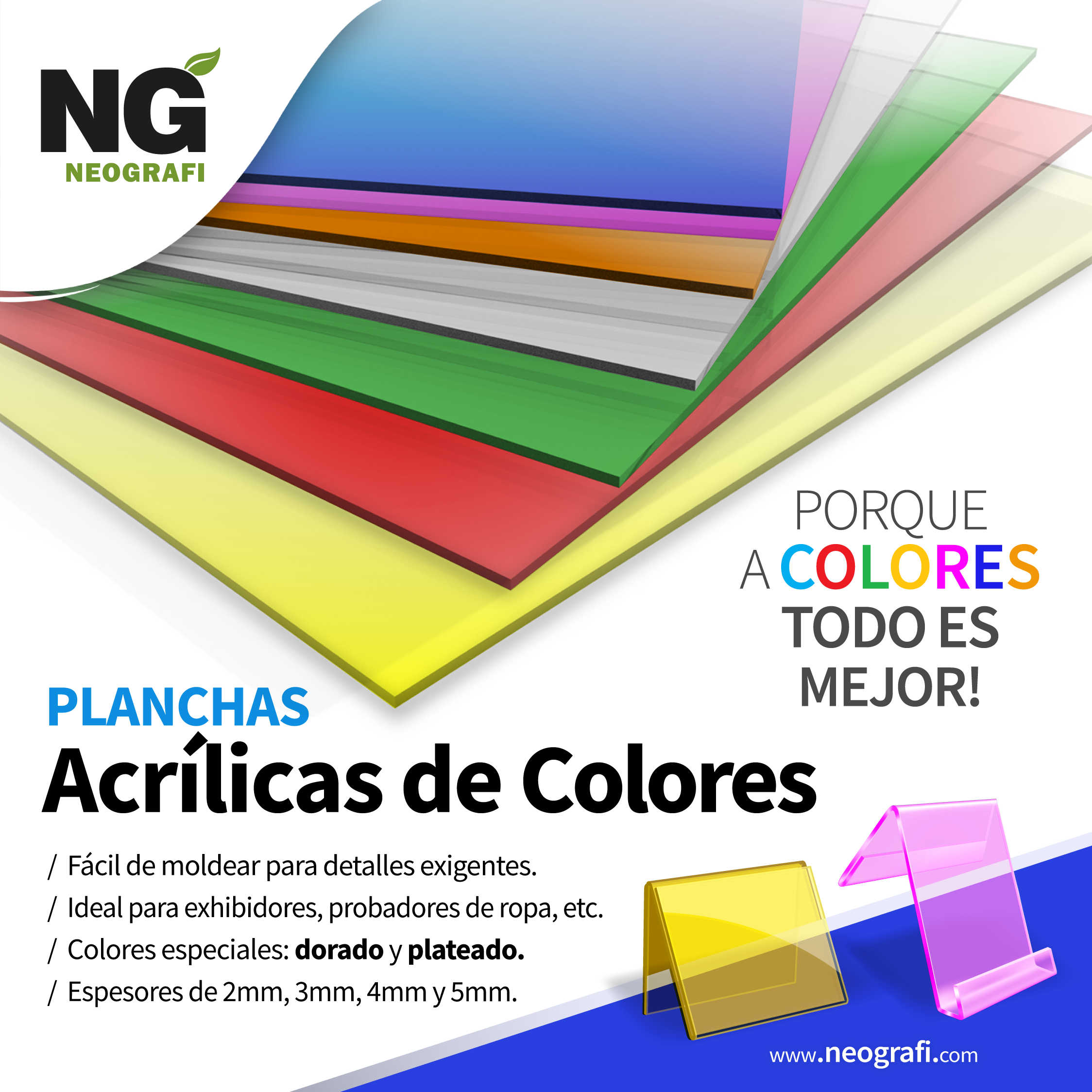 ACRÍLICOS DE COLORES